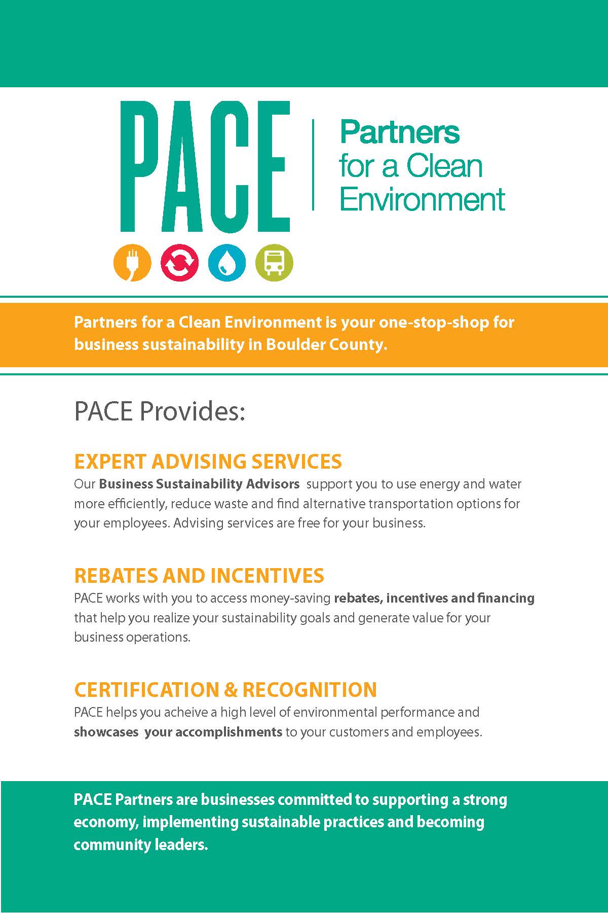 PACE - Partners for a Clean Environment - Nederland Downtown
